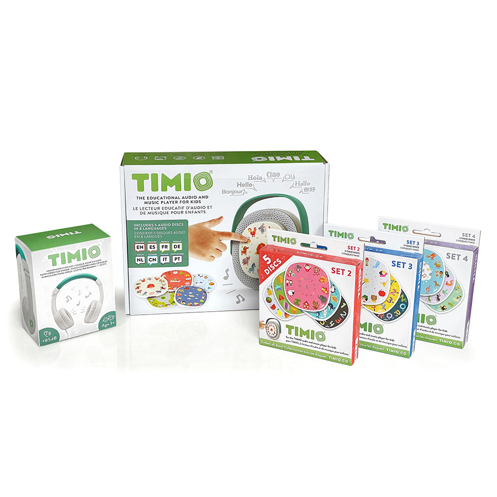BUNDLE TIMIO Screenless Educational Audio and Music Player + 3 Disc Pa ...
